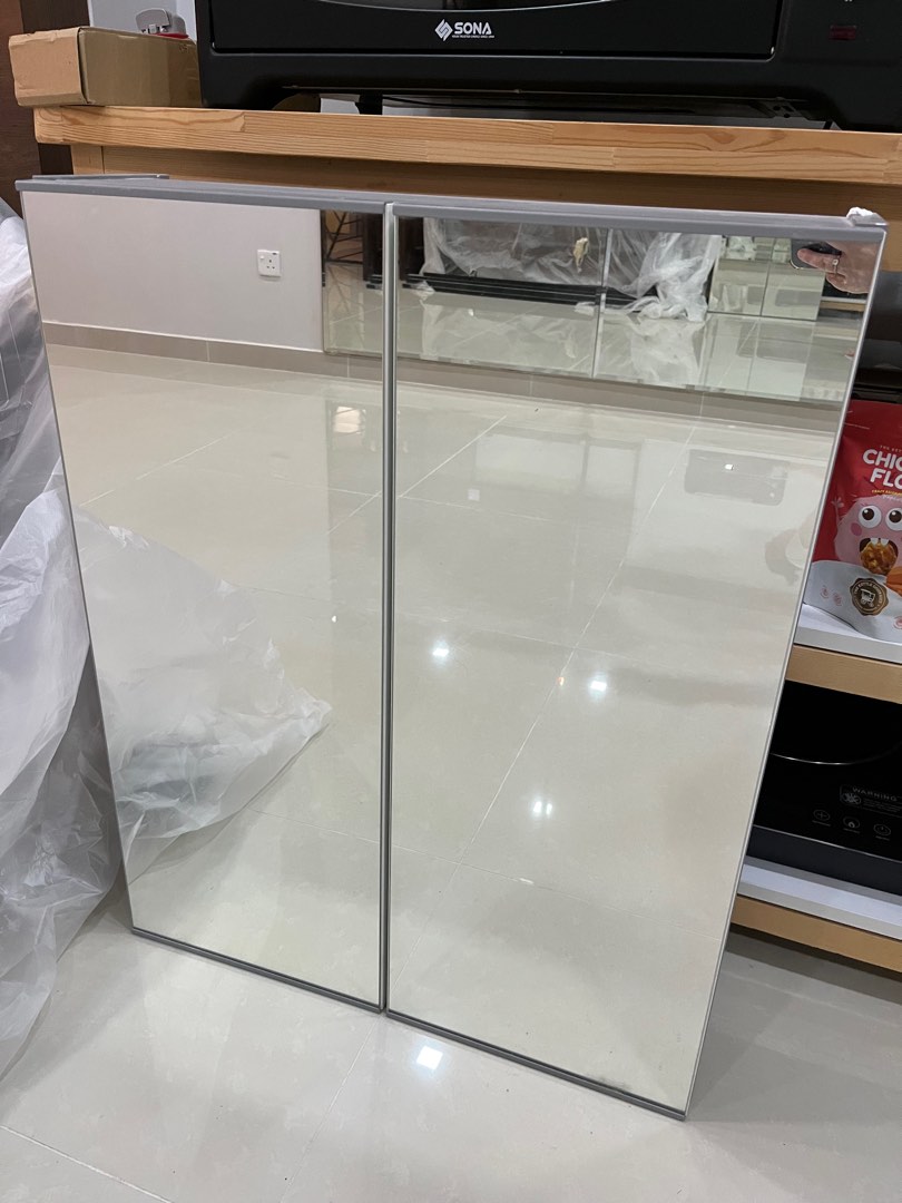 Ikea bathroom mirror storage cabinet, Furniture & Home Living, Bathroom ...