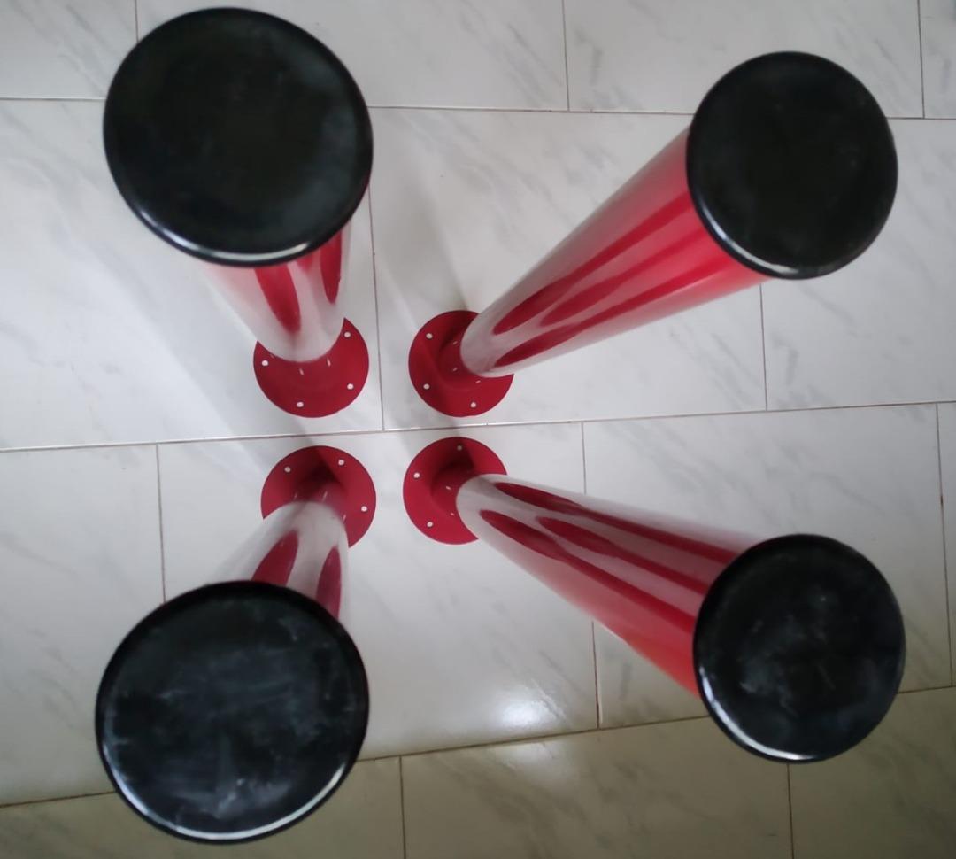 IKEA RADDISH DIY Red Table Legs, Furniture & Home Living, Furniture ...