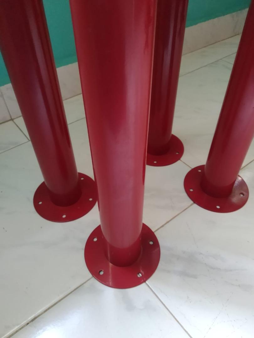 IKEA RADDISH DIY Red Table Legs, Furniture & Home Living, Furniture ...