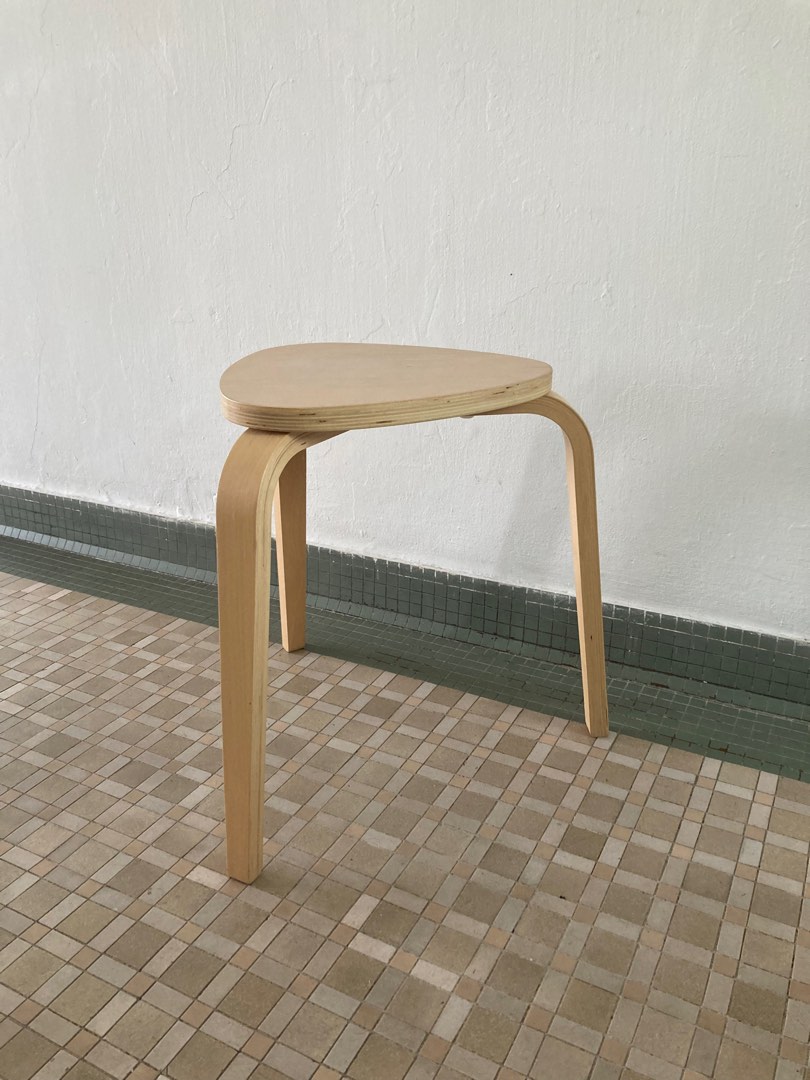 Ikea KYRRE - Wooden Stool, Furniture & Home Living, Furniture, Chairs ...