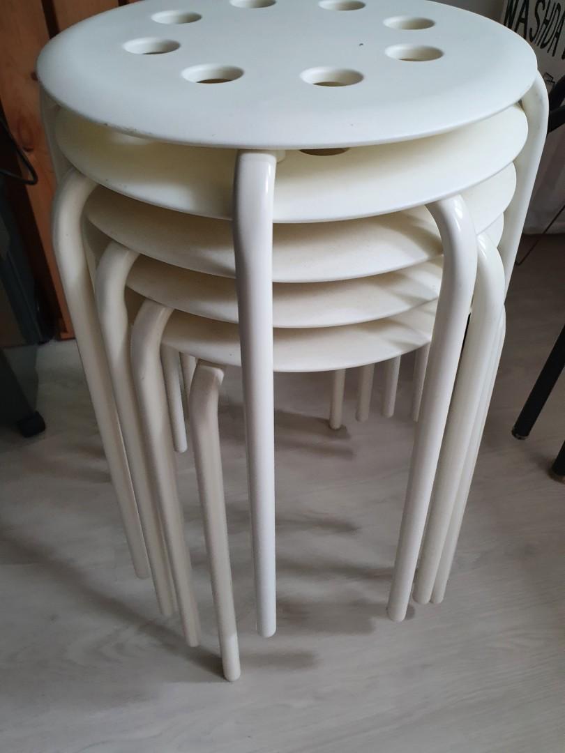 IKEA plastic stools, Furniture & Home Living, Furniture, Chairs on ...
