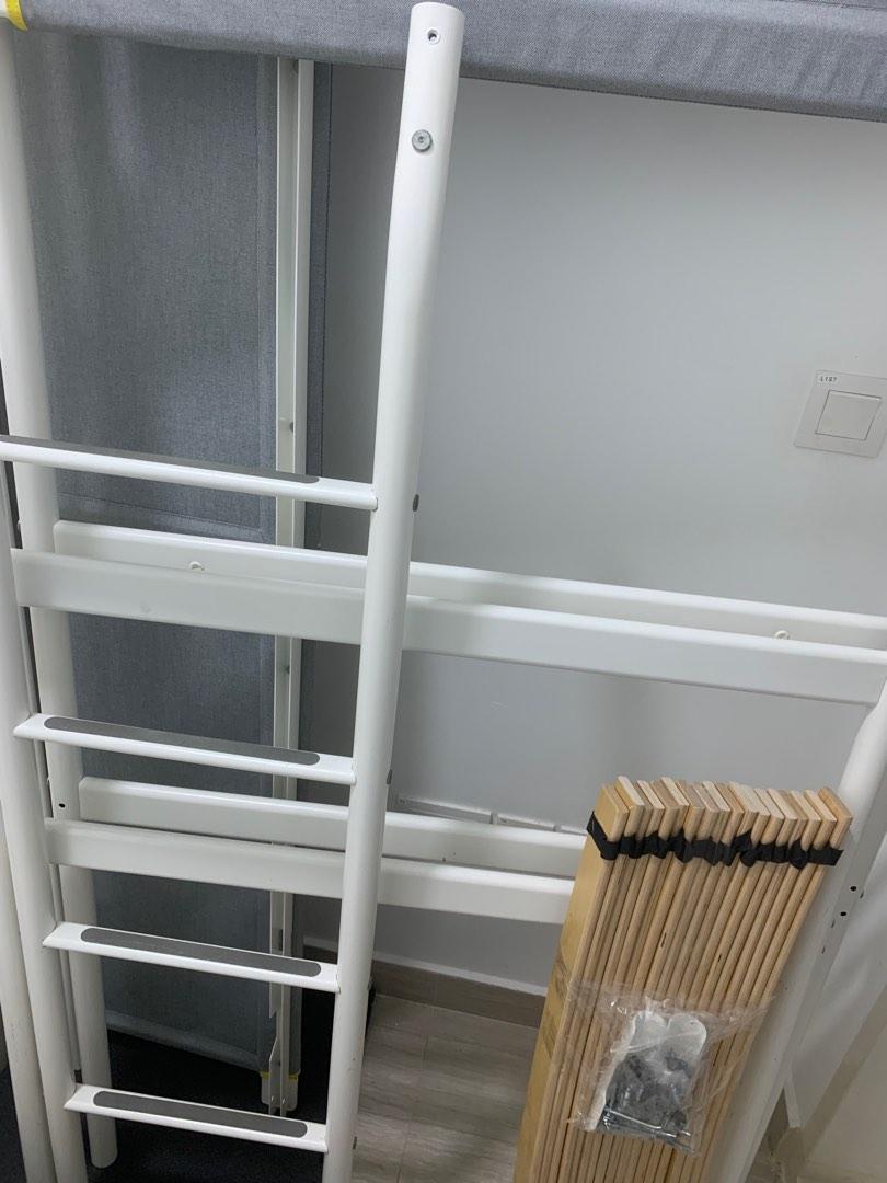 IKEA VITVAL Loft Bed frame, Furniture & Home Living, Furniture, Bed ...