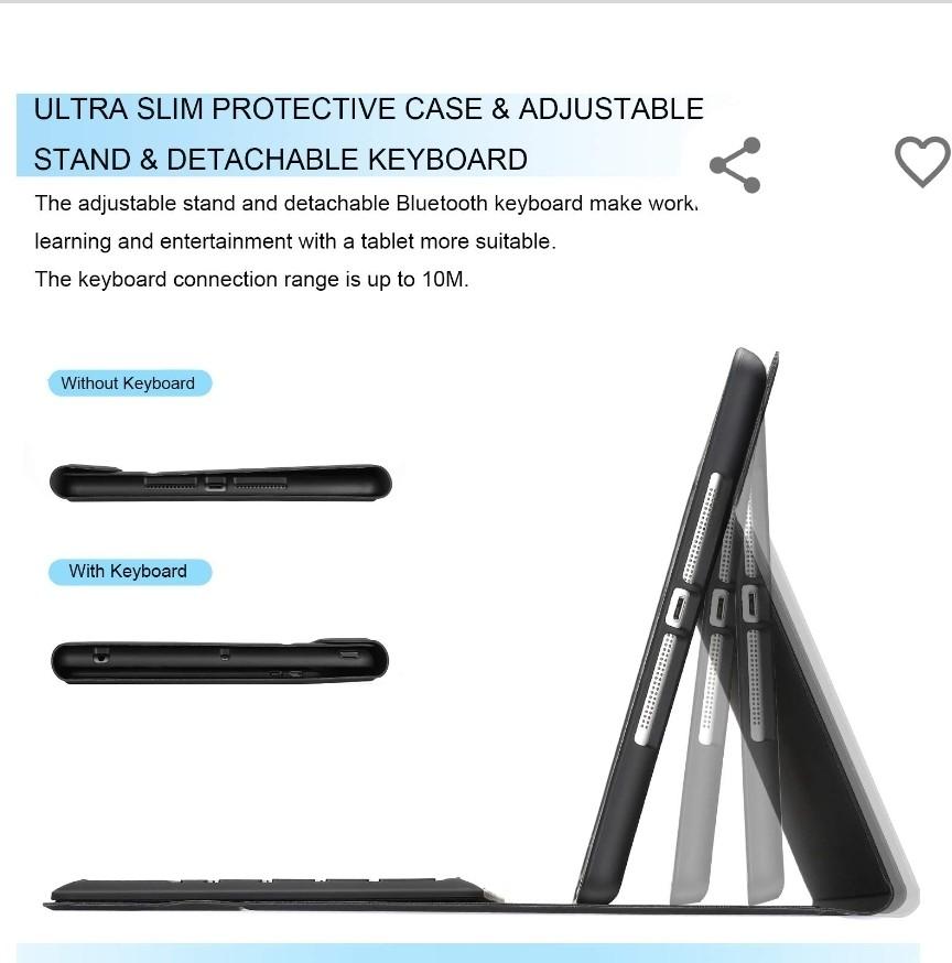 iPad 9th Generation JellyComb Keyboard Case 10.2"(2021)/8th Gen/7th Gen ...