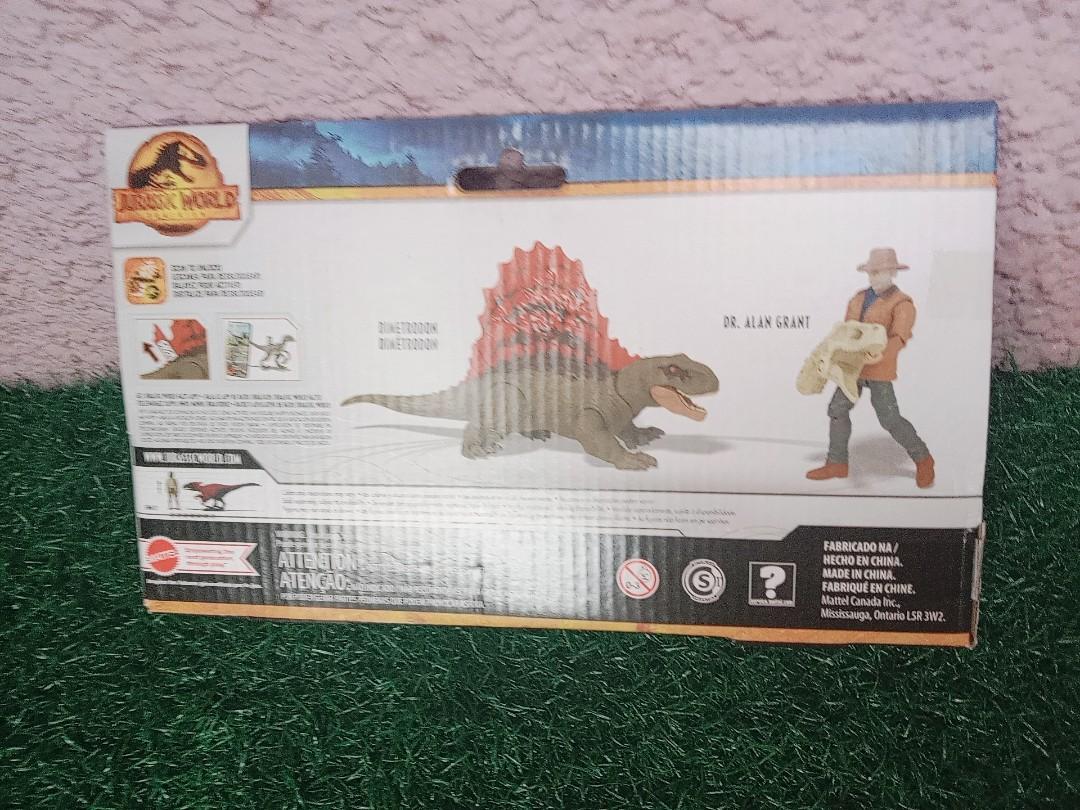 Jurassic World Dominion Dr. Alan Grant & Dimetrodon Action Figure Set ...