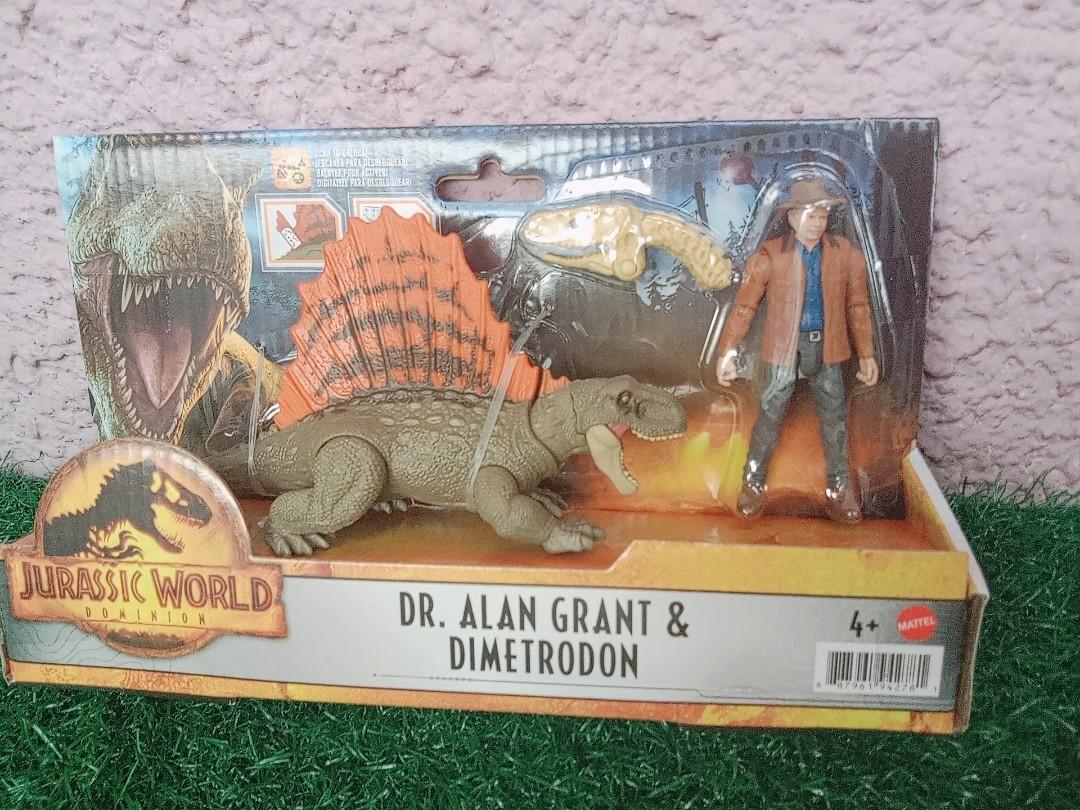 Jurassic World Dominion Dr. Alan Grant & Dimetrodon Action Figure Set ...