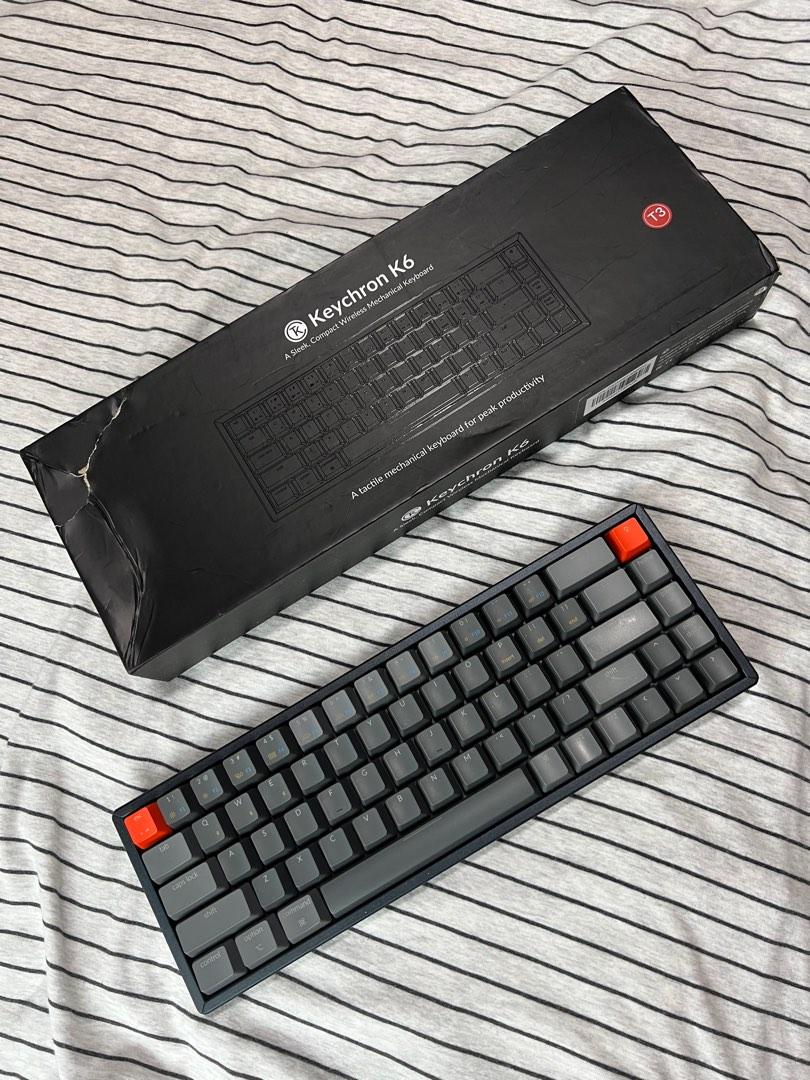 Keychron K6 wireless mechanical keyboard in aluminium, Computers & Tech ...