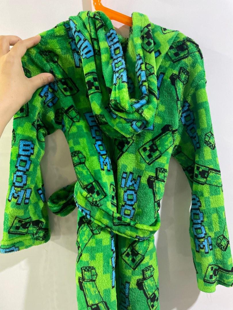 Kids shower tower /after swim Minecraft bathrobe, Babies & Kids, Babies ...