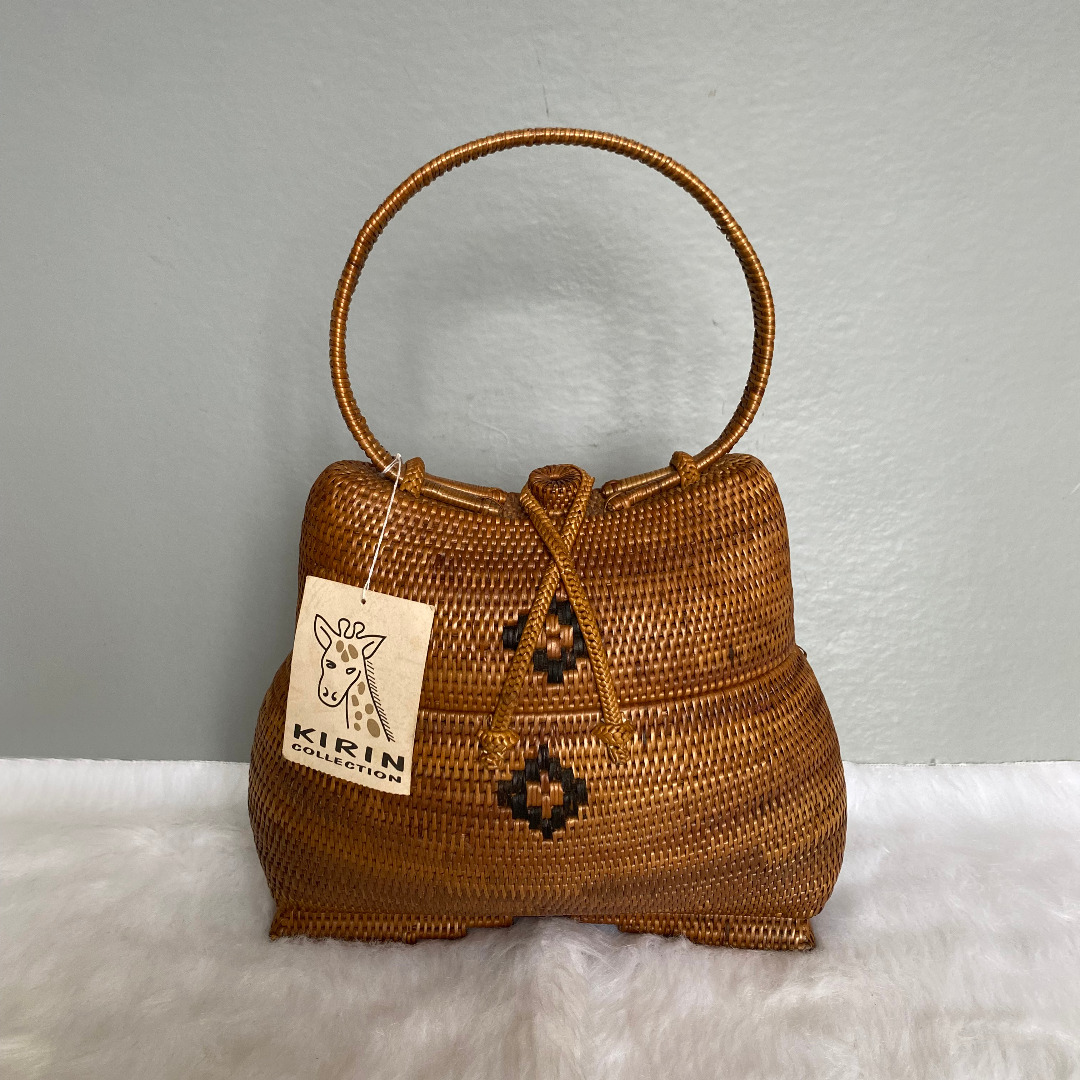 Kirin Collection Brown Rattan Bag, Women's Fashion, Bags & Wallets ...