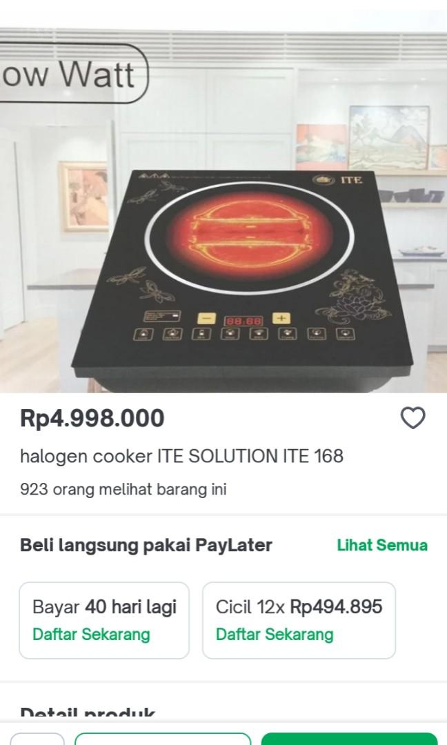 Kompor listrik halogen, Kitchen & Appliances di Carousell