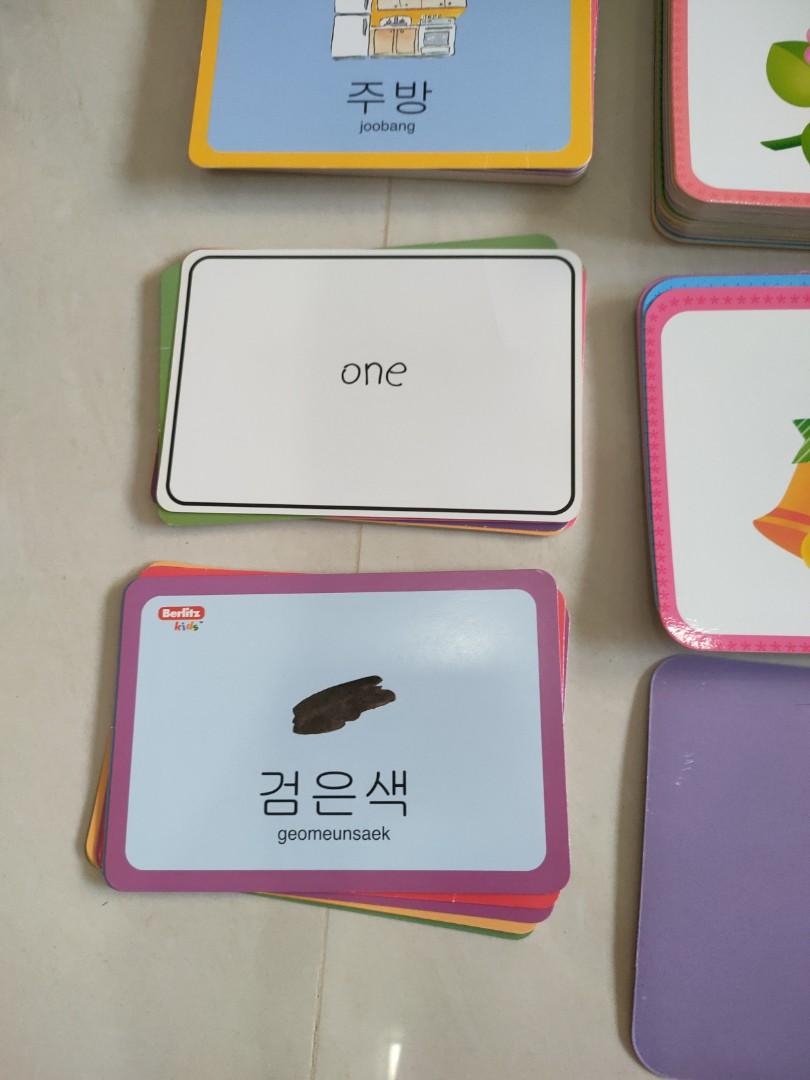 Korean Flash cards, Hobbies & Toys, Books & Magazines, Children's Books ...