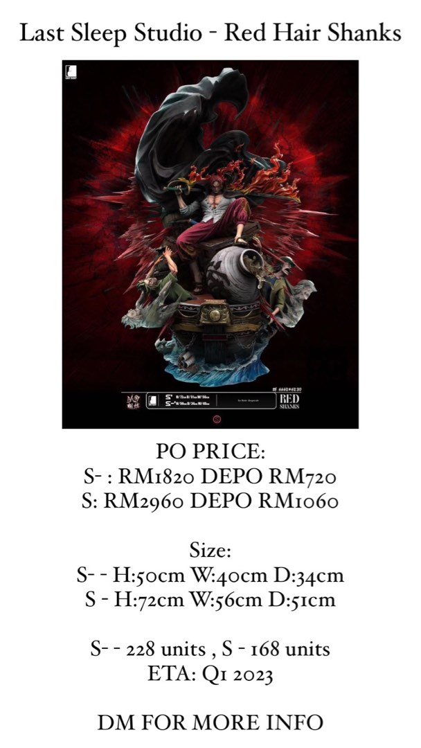 Last Sleep Studio - Red Hair Shanks, Hobbies & Toys, Toys & Games on ...