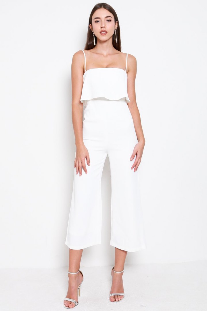 Laura Flutter Tube Jumpsuit, Women's Fashion, Dresses & Sets, Jumpsuits ...