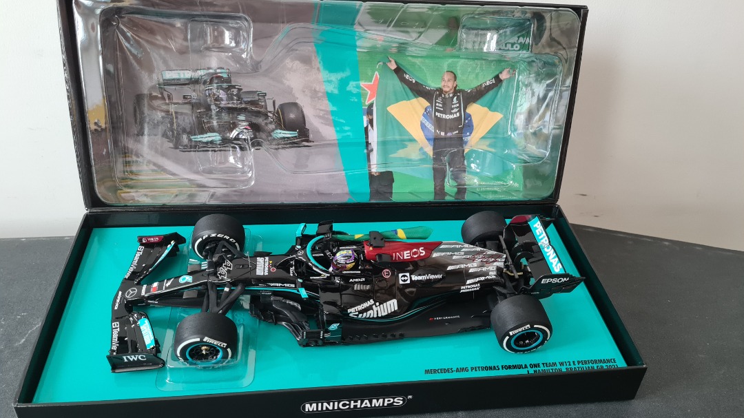 Lewis Hamilton (Mercedes GP) 2021 Brazilian GP winner by Minichamps ...