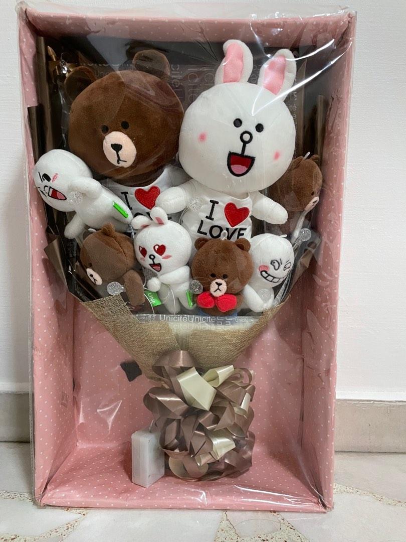Line Friends Plushies Bouquet, Everything Else on Carousell