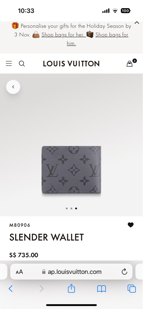 Louis Vuitton Wallet, Men's Fashion, Watches & Accessories, Wallets ...