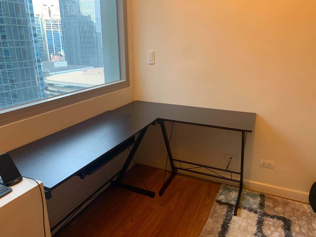 L-shape Working Table, Furniture & Home Living, Office Furniture ...