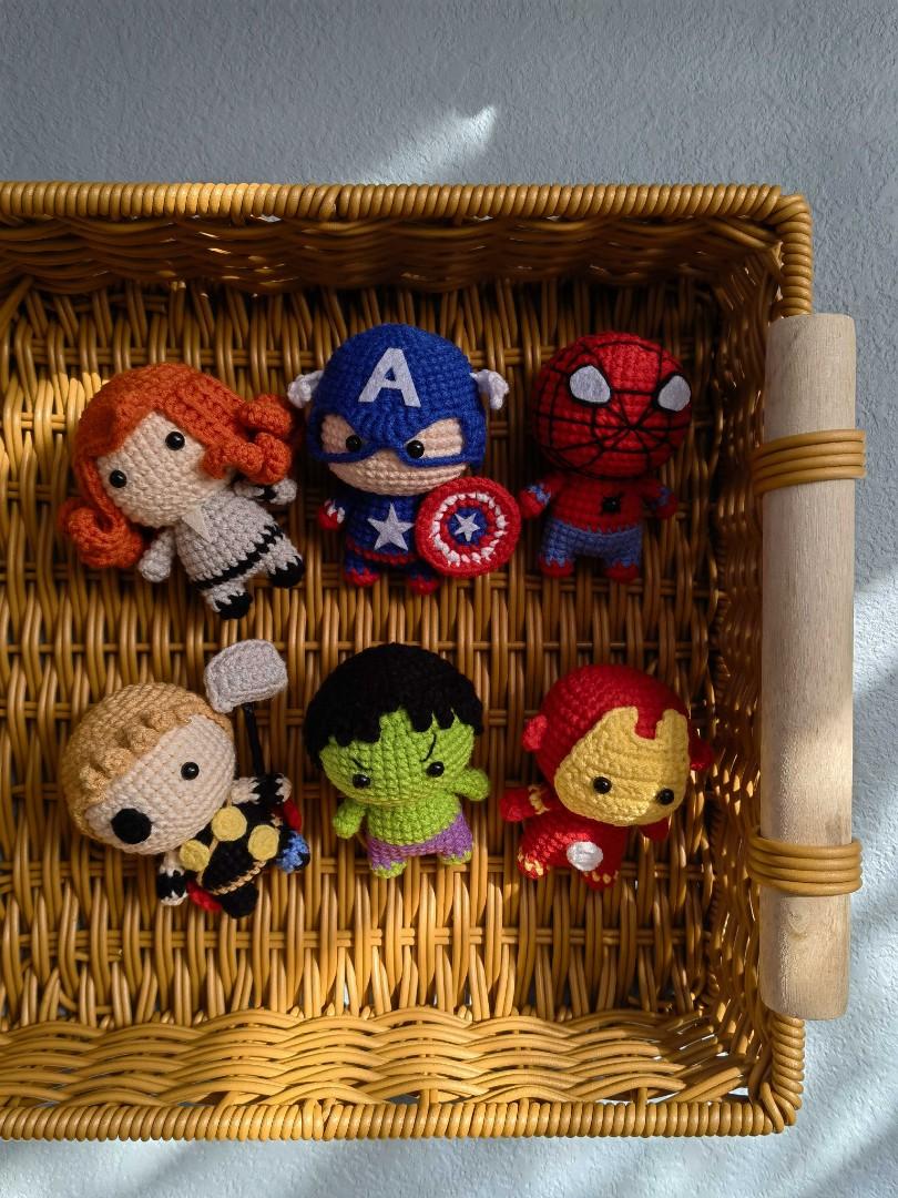 made to order marvel crochet characters / hulk / black widow ...