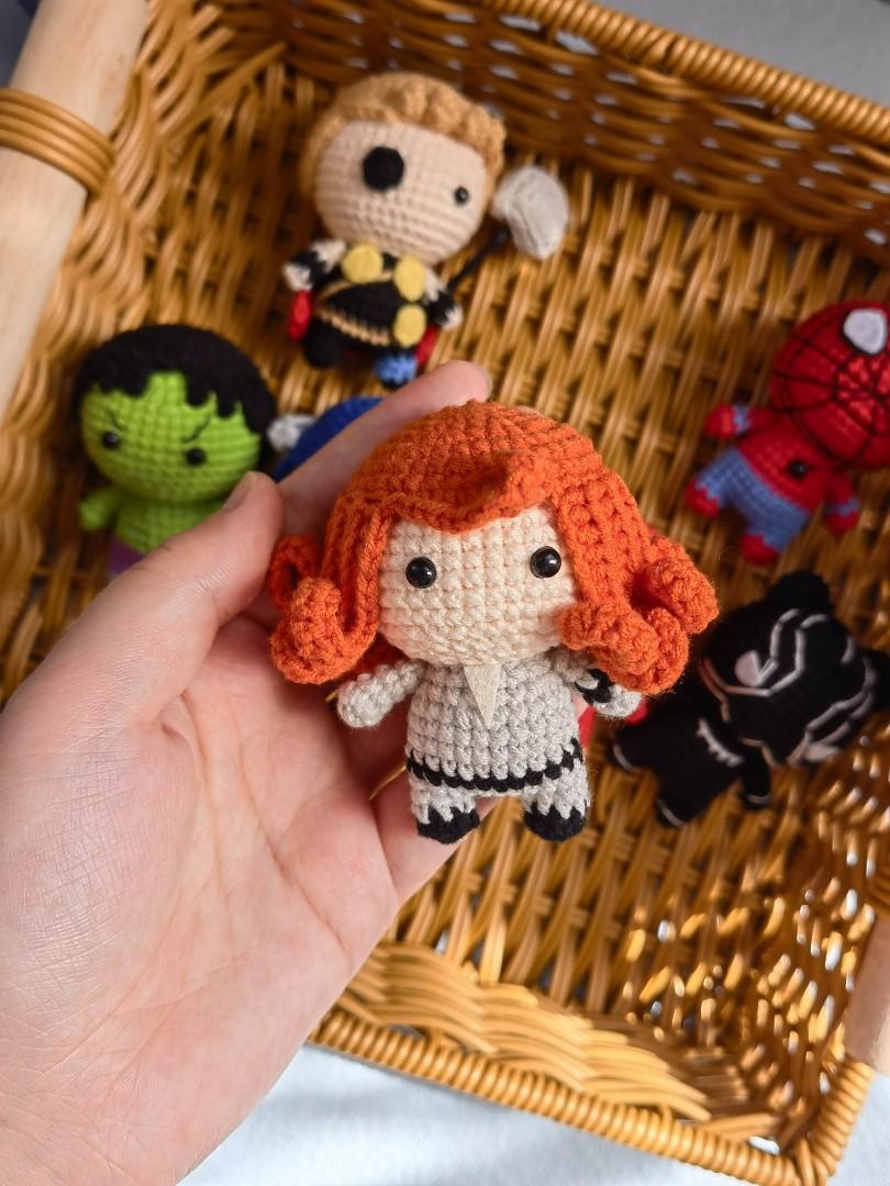 made to order marvel crochet characters / hulk / black widow ...