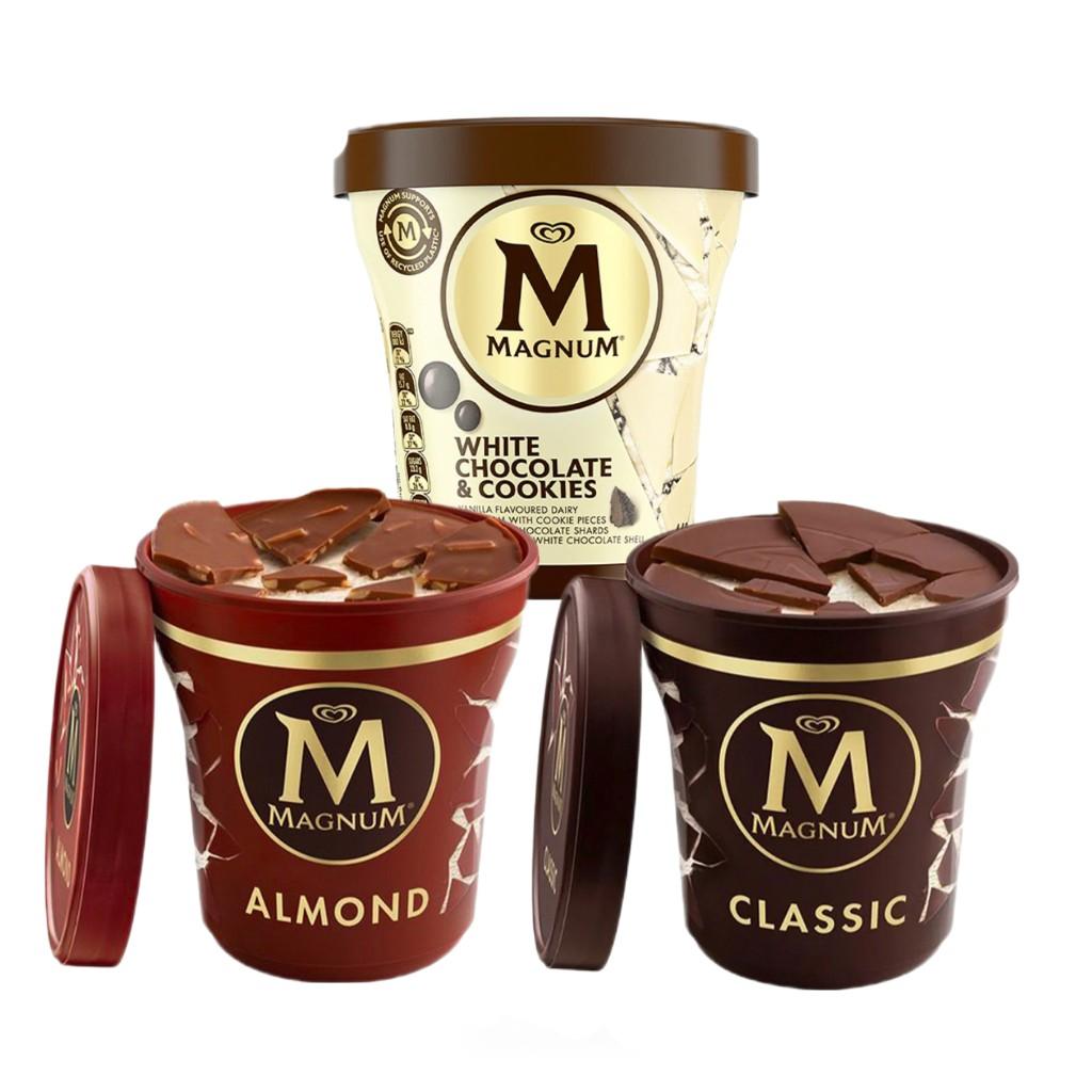 Magnum Pint Ice Cream, Food & Drinks, Chilled & Frozen Food on Carousell