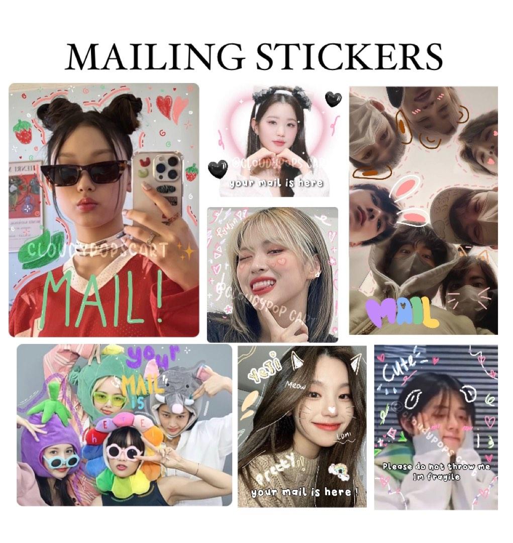 mailing stickers new jeans itzy BTS TXT yeonjun wonyoung izone ive ...