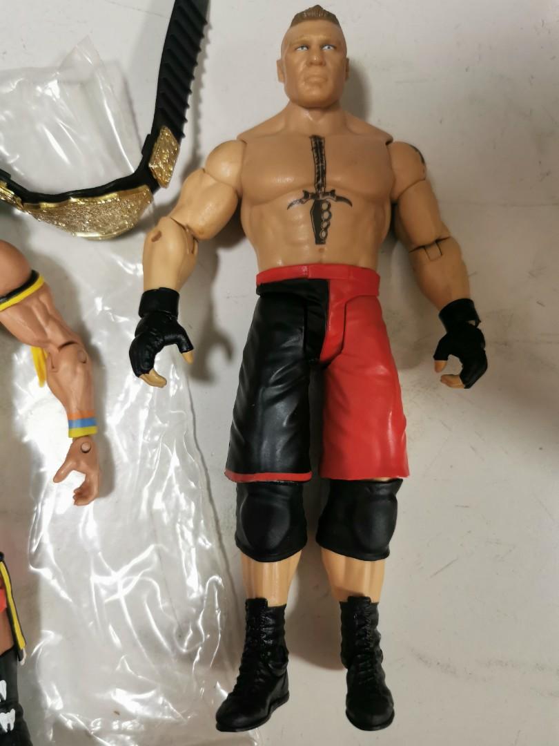 Mattel WWE figures set with 2 belt - Undertaker Ultimate Warrior Brock ...