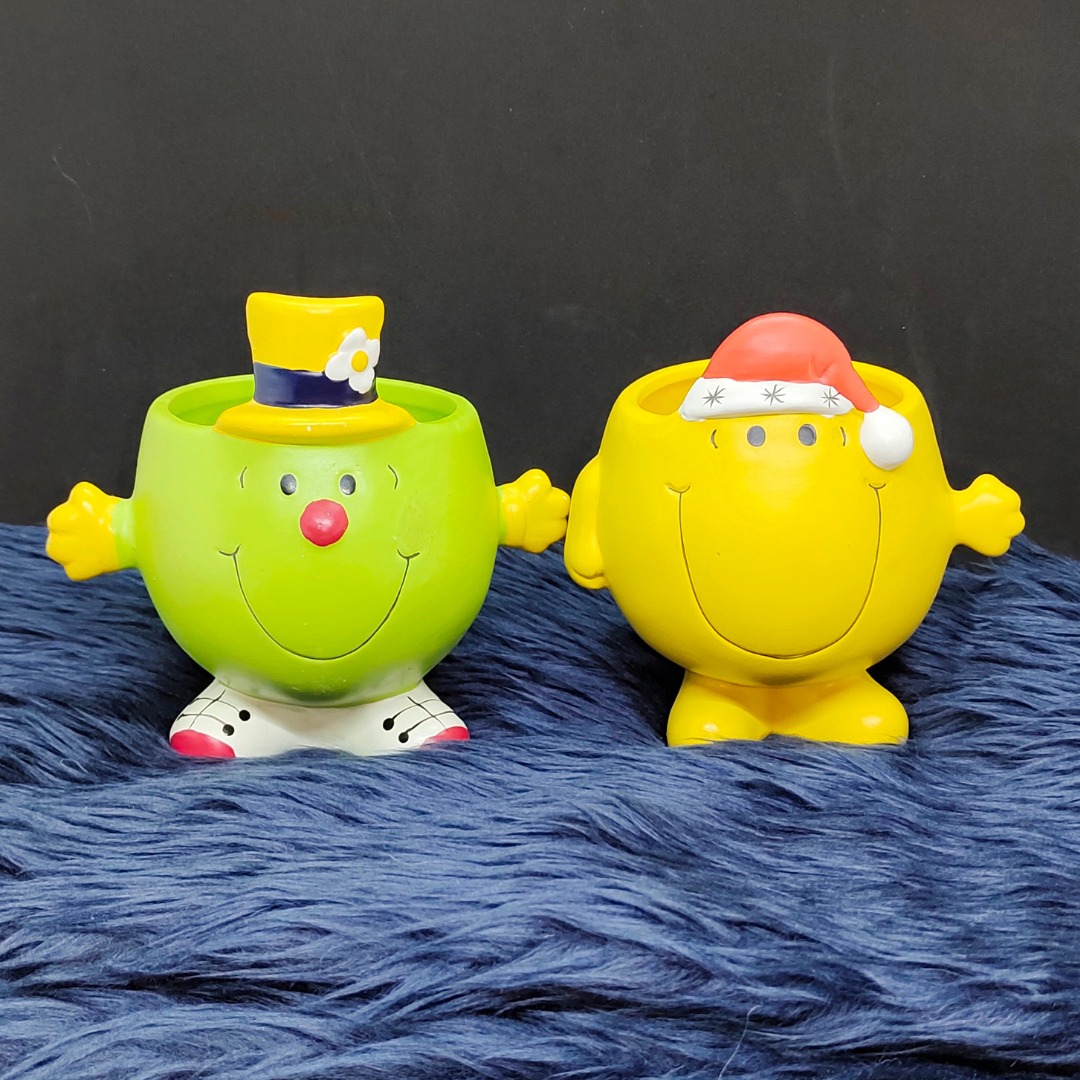Mr. Happy & Mr. Funny Cartoon Characters 1999 Collection Mrs. RH Candle ...