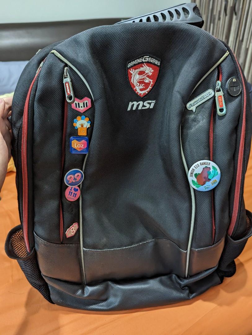 MSI Laptop Backpack, Men's Fashion, Bags, Backpacks on Carousell