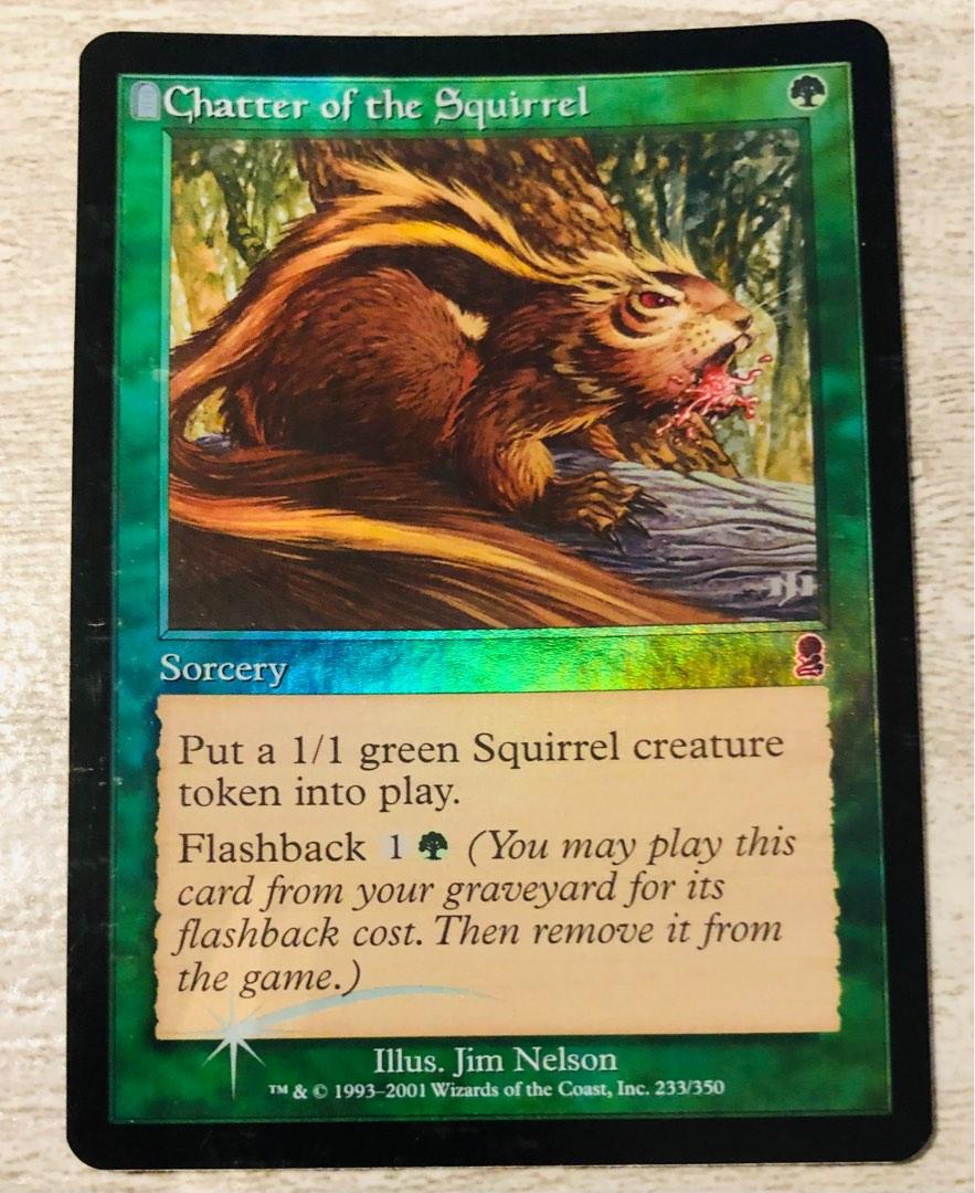 MTG: Chatter of Squirrel - Odyssey (C) (Foil), Hobbies & Toys, Toys & Games on Carousell
