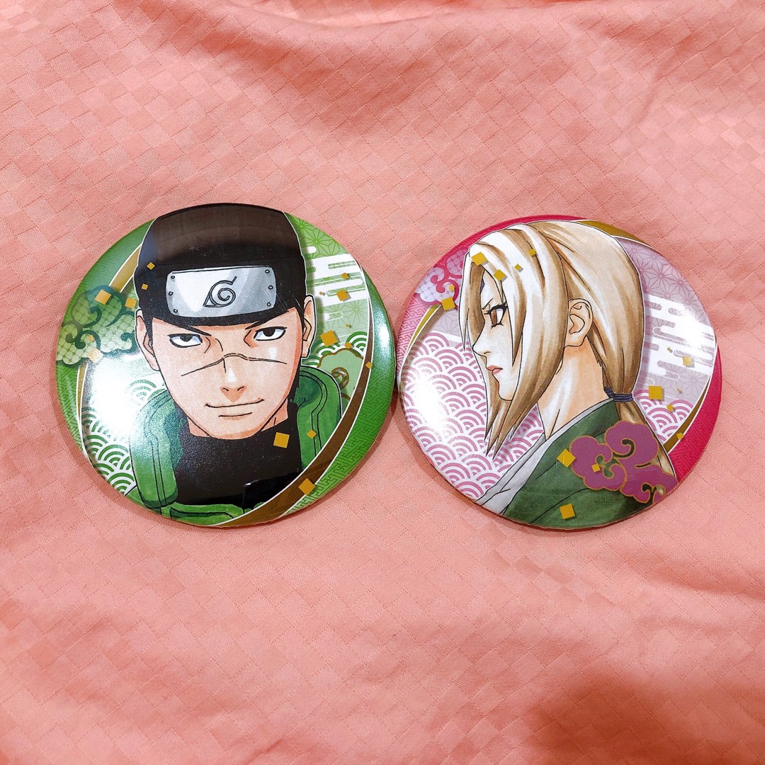 Naruto Can Badges Iruka + Tsunade, Hobbies & Toys, Toys & Games on ...