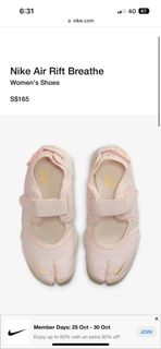Nike Air Rift Womens pink, Women's Fashion, Footwear, Sneakers on Carousell