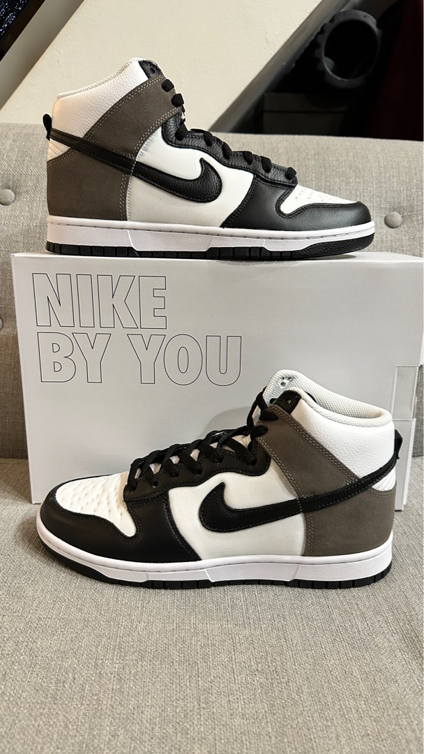 Nike by You Mocha Dunk High US 10.5 UK 9.5 new, Men's Fashion, Footwear ...