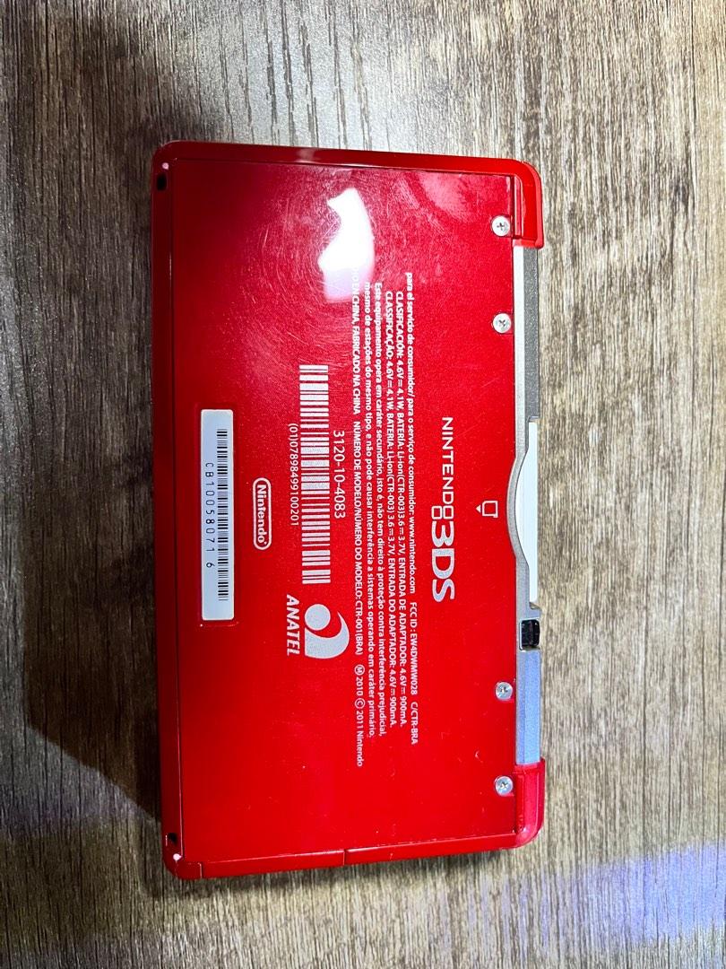 Nindendo 3DS Red with Pokemon X Cartridge, Video Gaming, Video Game ...