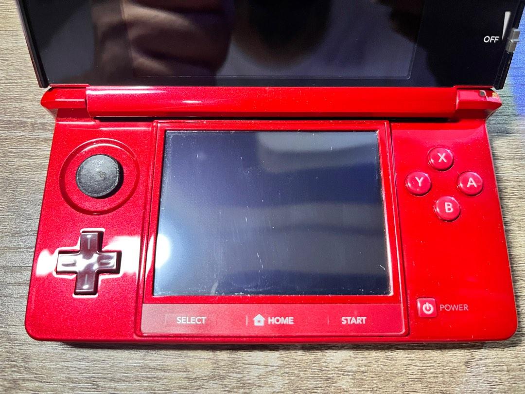 Nindendo 3DS Red with Pokemon X Cartridge, Video Gaming, Video Game ...