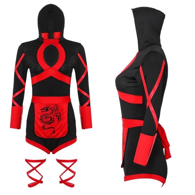 Ninja Costume Cosplay Halloween, Women's Fashion, Dresses & Sets, Sets ...