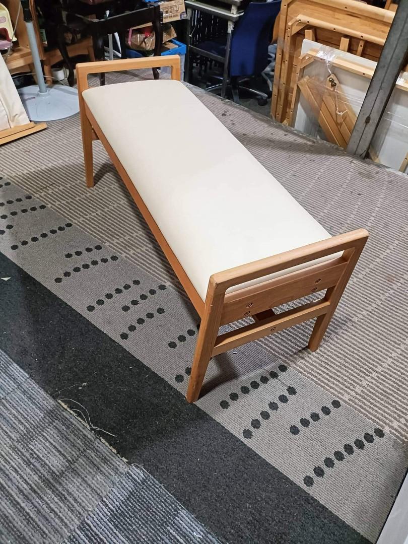 Nitori wooden bench solid wood japan made, Furniture & Home Living ...