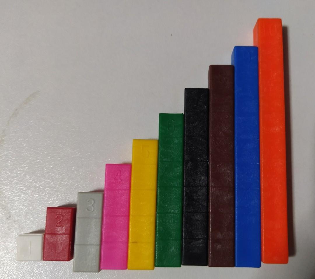 Number sticks (used in Singapore Math), Hobbies & Toys, Stationary ...