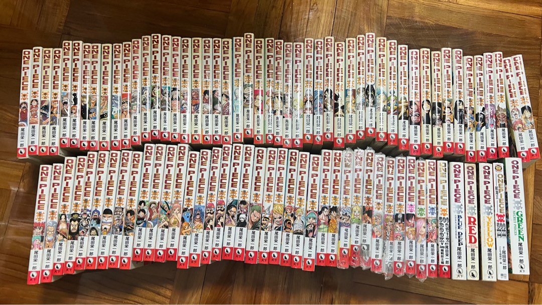 One Piece 漫畫 1-82 + 公式集 其91本, 興趣及遊戲, 書本 & 文具, 漫畫 - Carousell