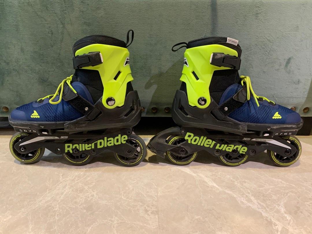 Original Rollerblade Microblade 3WD Kids Skates, Sports Equipment ...