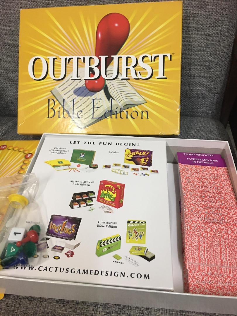 Outburst Bible Edition, Hobbies & Toys, Toys & Games on Carousell