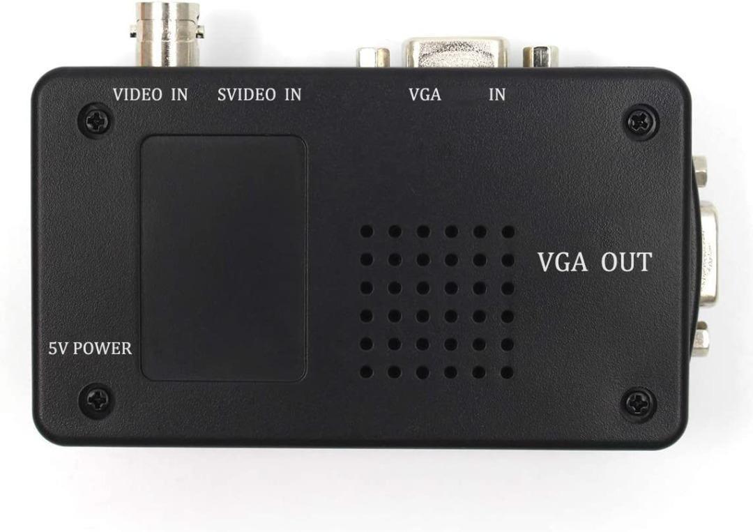 P309 Portable BNC to VGA Video Converter Composite S-Video Input to PC ...