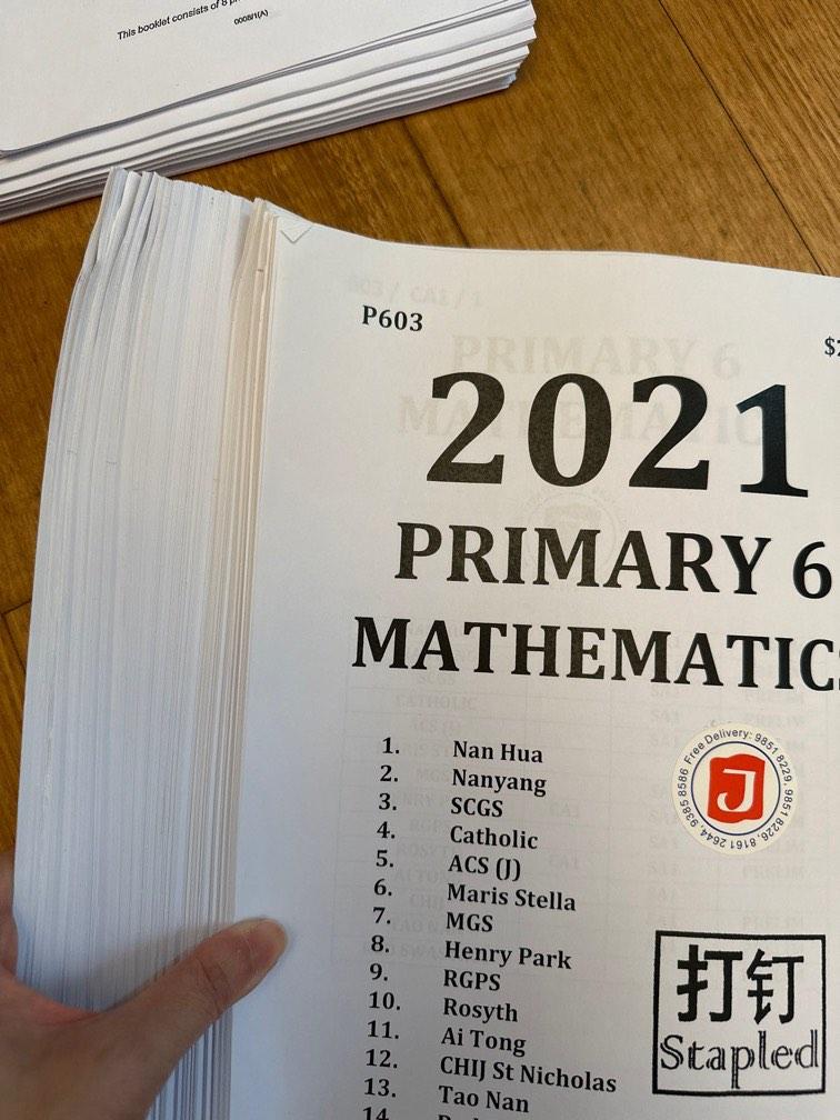 P6 exam papers incl. math 2022 prelim, Hobbies & Toys, Books ...