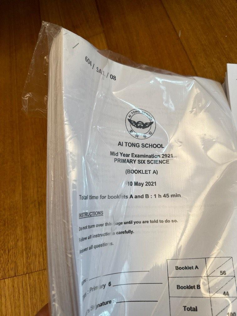 P6 exam papers incl. math 2022 prelim, Hobbies & Toys, Books ...