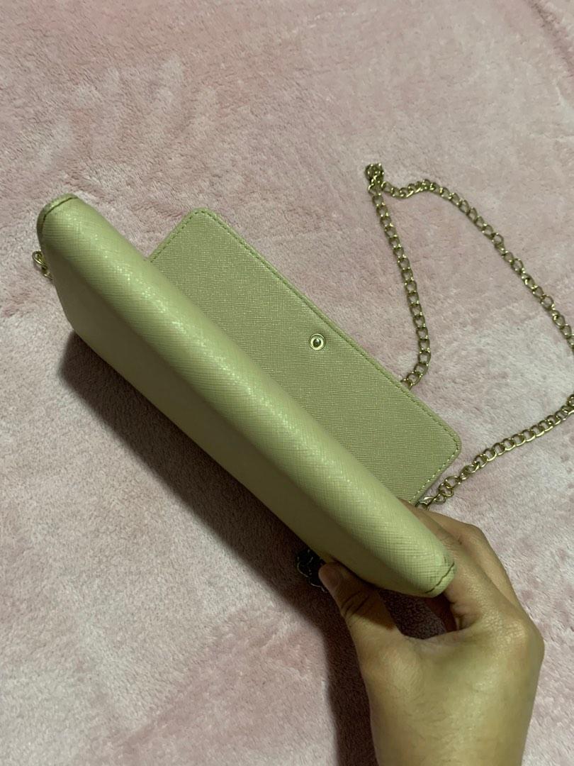 Penshopee Beige-colored Long Wallet with Sling, Women's Fashion, Bags ...