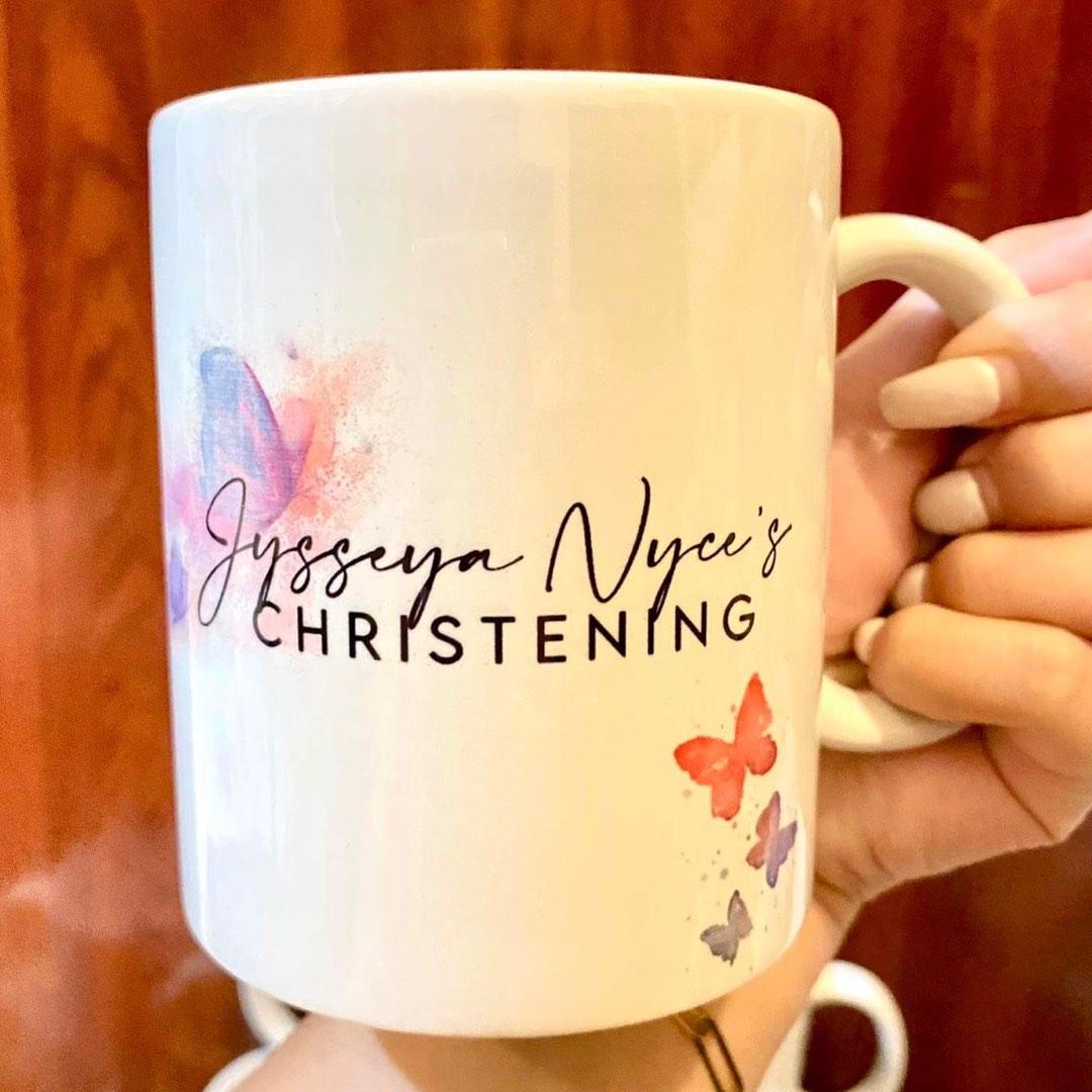 Personalized White Mugs Christening/Baptismal, Food & Drinks, Other ...