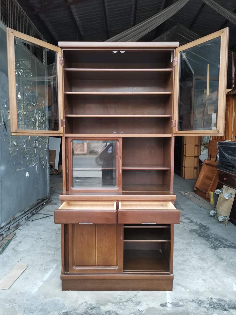 Platera / display cabinet 36L x 18W x 77H inches Glass doors Adjustable ...