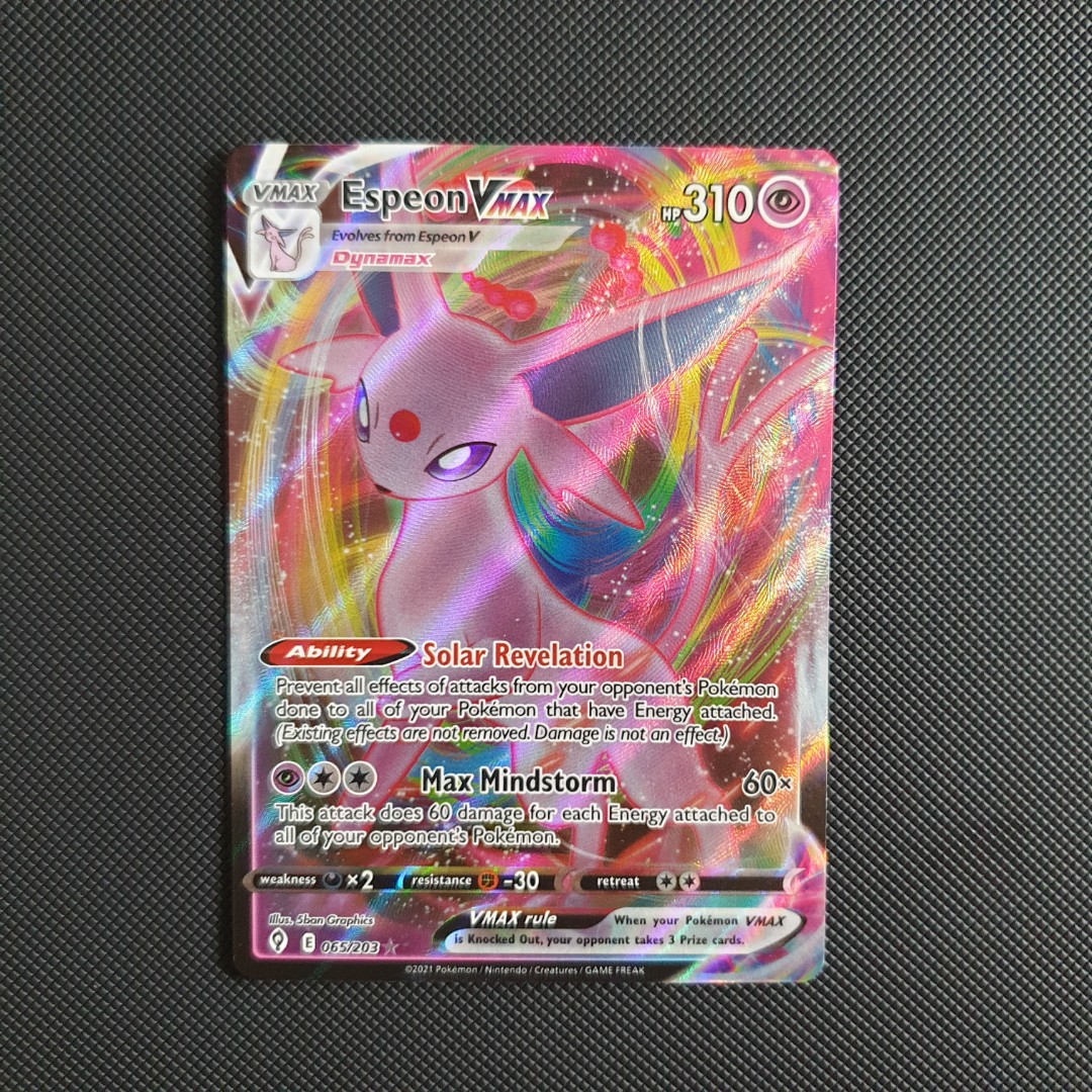 Pokemon espeon vmax, Hobbies & Toys, Toys & Games on Carousell