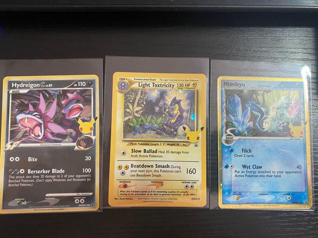 Pokemon 25th Anniversary Celebrations Collector Chest Promo Cards TCG ...