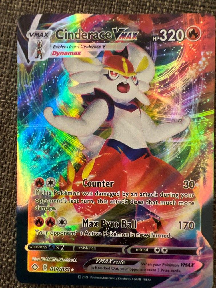 Pokemon Card cinderace and charizard, 興趣及遊戲, 玩具 & 遊戲類 - Carousell