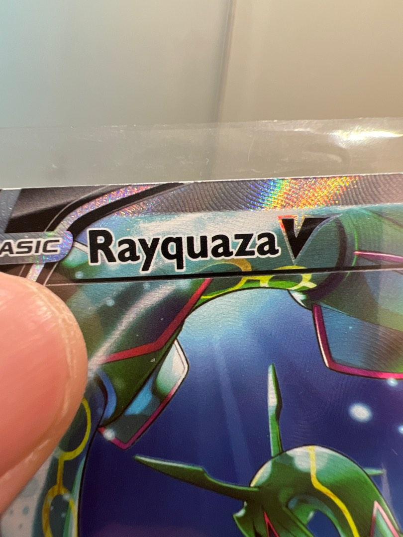 Pokemon TCG Evolving Skies Rayquaza V Full Art FA Alternate Artwork AA Waifu Ultra Rare 194/203 ...
