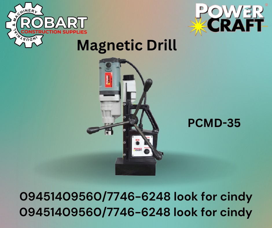 "Powercraft" Magnetic Drill PCMD-35, Commercial & Industrial ...